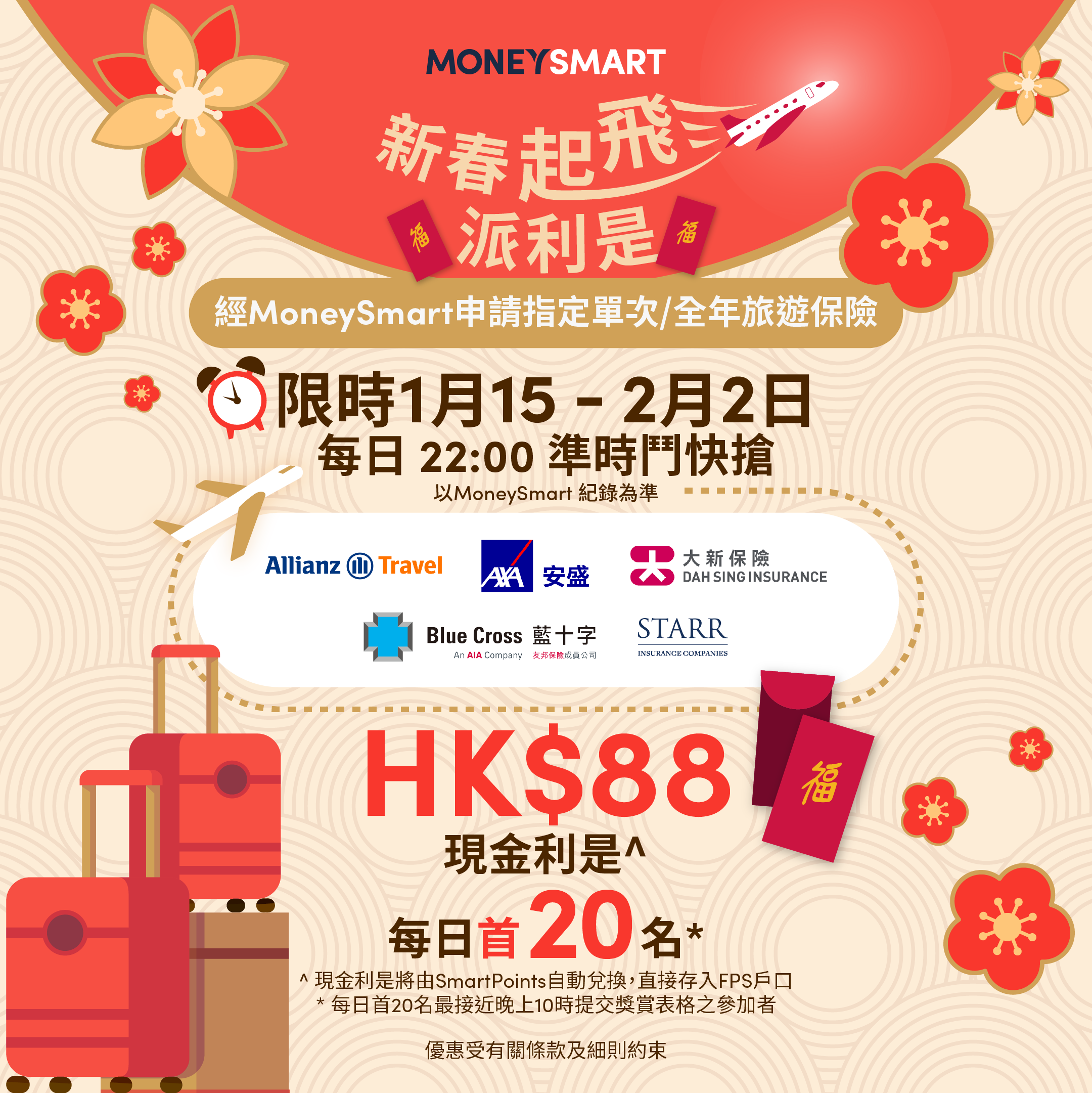 MoneySmart 獨家旅遊保險優惠 | 旅遊保險邊間好？限時旅遊保險優惠 / 單次 / 全年旅遊保險 | MoneySmart