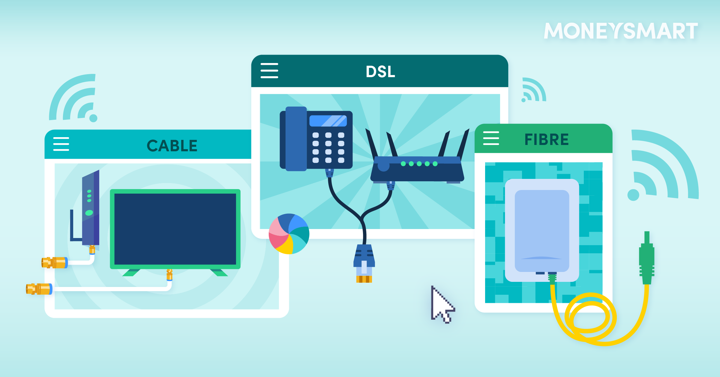 Broadband Types 101: DSL vs. Fibre vs. Cable | MoneySmart